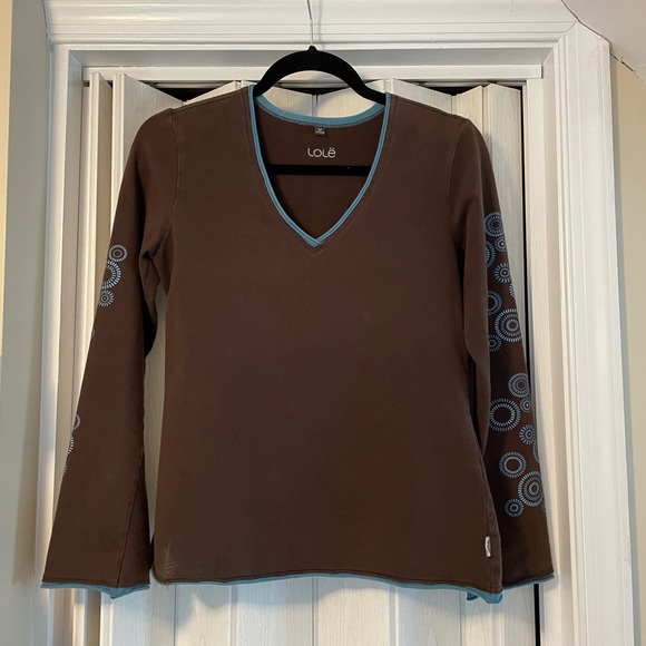 Lole | Tops | Lol Brown V Neck Shirt | Poshmark